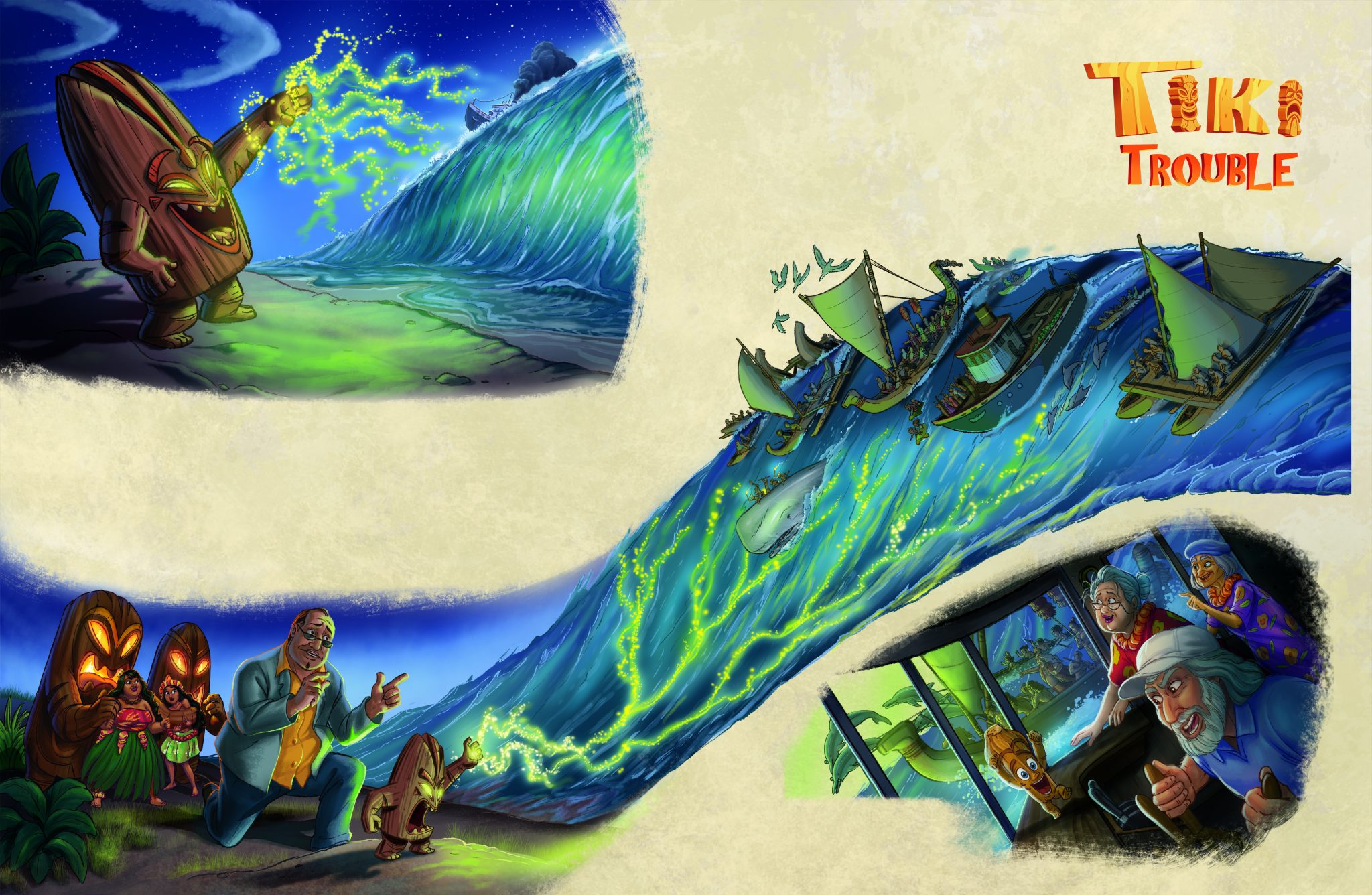 Tiki Trouble by Dominic Carola | Traditional Animation